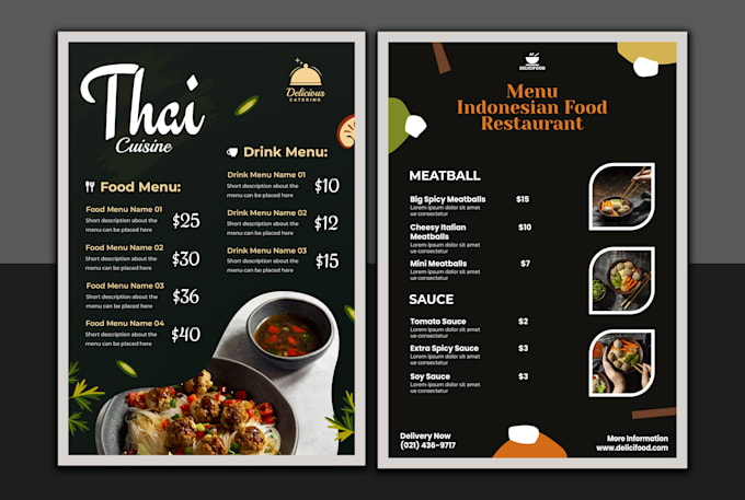 Restaurant food service menu design by Online_masud | Fiverr