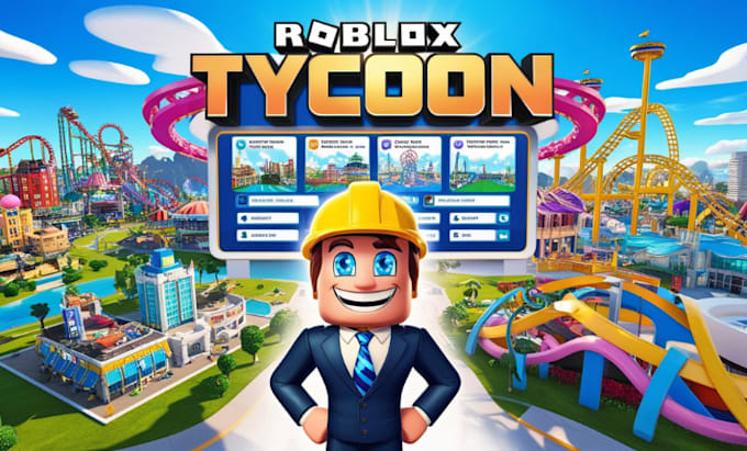 Make roblox tycoon game, roblox tycoon, roblox full game creation by Jamesbrown659 | Fiverr