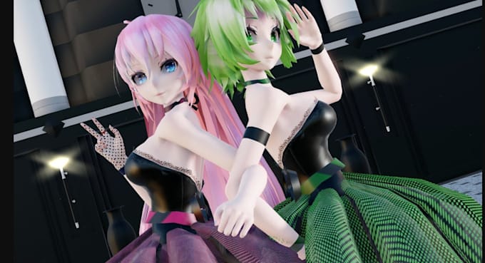 Create or animate mmd pv for your original music, 3d model for vrchat, vtuber by Donald_ib | Fiverr