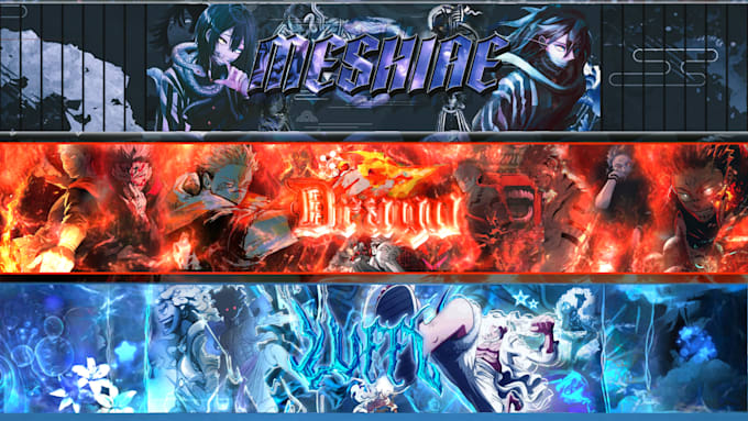 Eye catching anime banners and pfp by Emnanasir | Fiverr