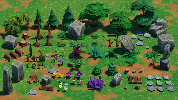 Create low poly 3d game environment in unreal engine, unity and vr by Gallaz_game | Fiverr