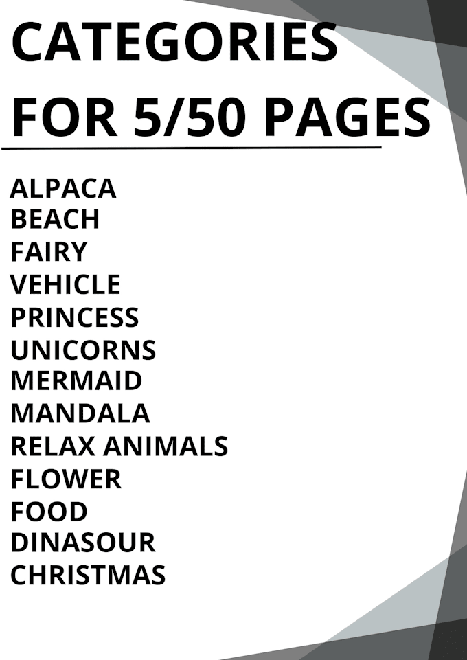 Provide coloring pages in pfd form by Mandelyb | Fiverr