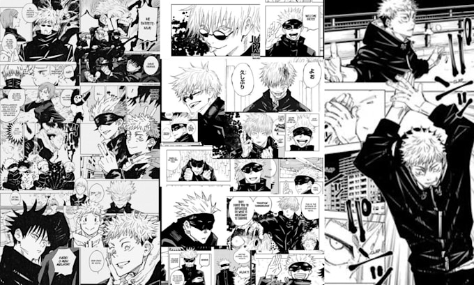 Draw webtoon comic manga page shonen seinen shojo mecha in japanese ...