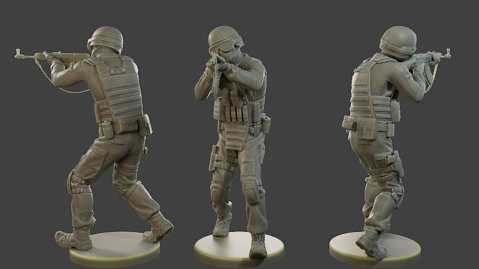 Create custom stl file for 3d printing,3d action figurine,3d tabletop ...