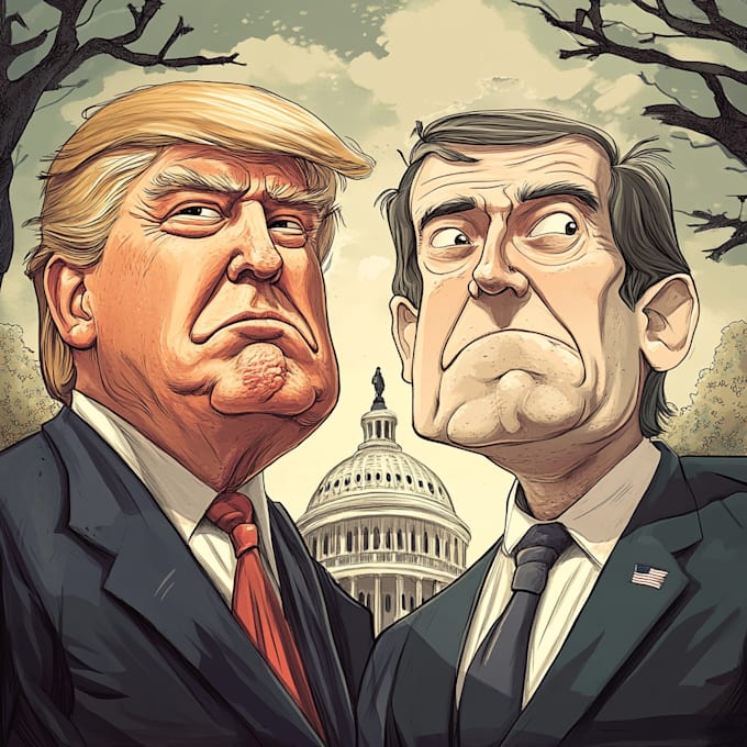 Draw a custom political cartoon for any issue by Herneishing | Fiverr