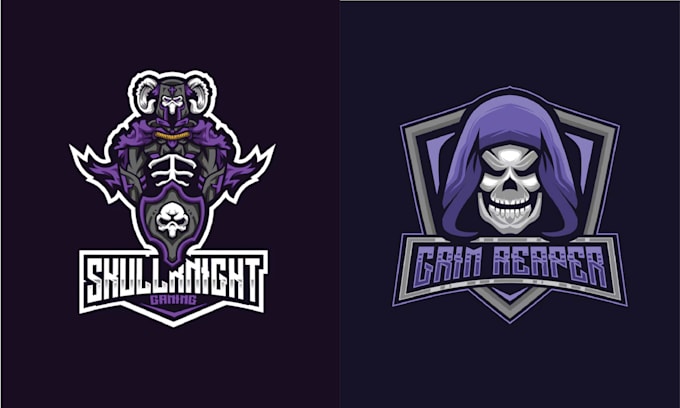 Create esport mascot skull skeleton logo by Vlatkut | Fiverr