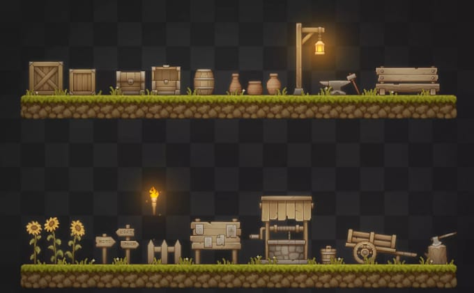 Create quality unity 2d game assets for your project by Kgteener | Fiverr