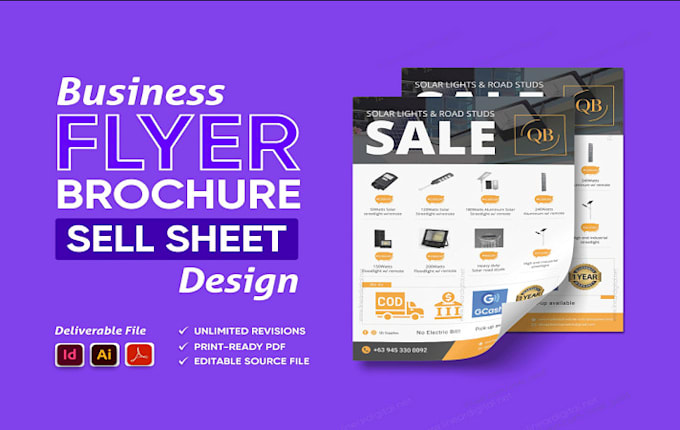 Create business flyer, one pager, sell sheet brochure marketing ...