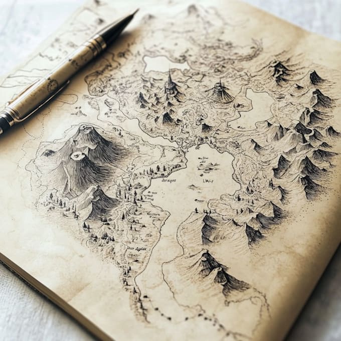 Create a professional fantasy map for you by Olgothosh | Fiverr