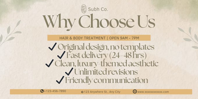 Design elegant spa or salon posters with a clean,modern look by Subh ...