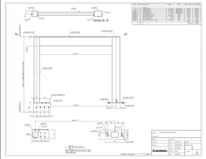 Create structural steel shop drawings, fabrication drawings in advance ...
