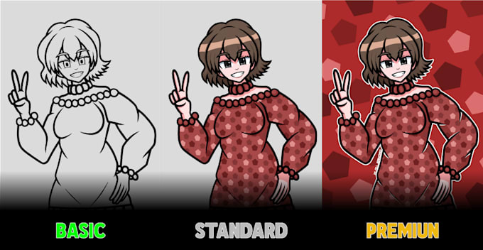 Draw your full body oc in my style by Lougandro | Fiverr