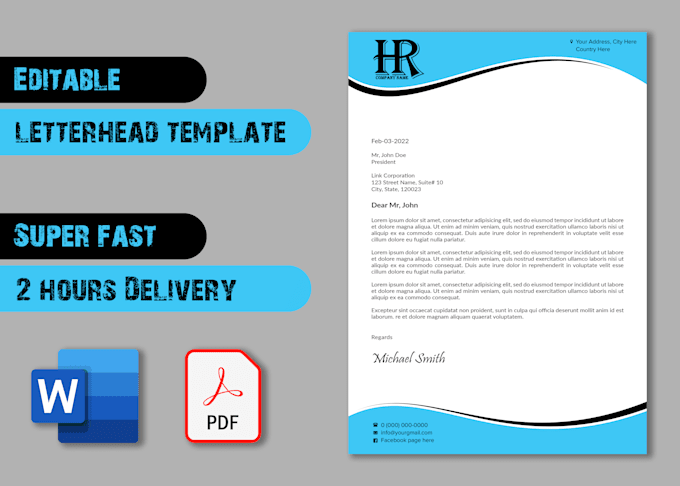 Progetta una carta intestata professionale con un modello word ...