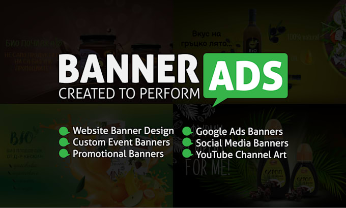Create an amazing web banner ads by Fogarada | Fiverr