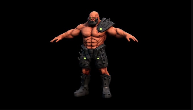 Stylized 3d realistic armor character, ue5rig, human model,3d texture ...