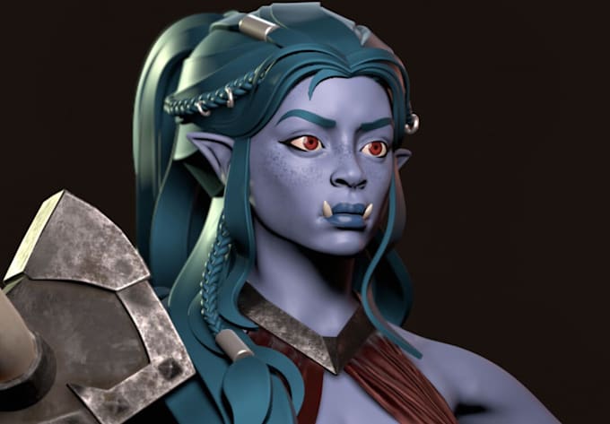 Design custom unique stylized 3d characters model for your game ready ...