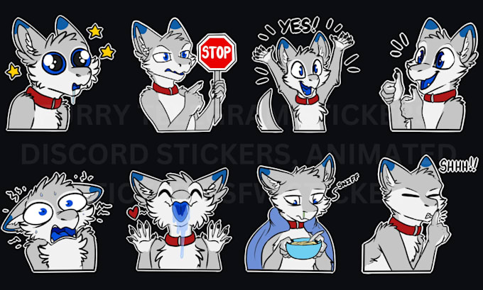 Draw custom furry telegram stickers, furry nsfw telegram discord crypto ...