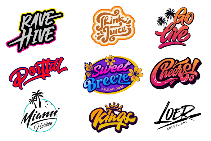 Do custom hand lettering, typography, scripted, cursive logo by Nahida ...