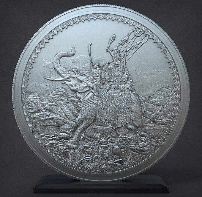 Sculpt printable 3d coin model, bas relief, wall plaques, command ...