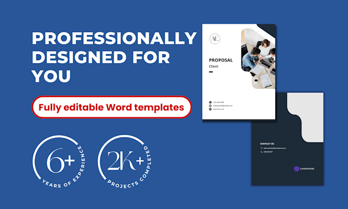 Create professional branded ms word templates for business by ...