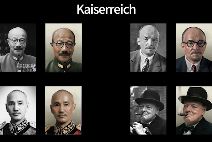 Make hoi4 portraits of kr, tno, tfr and vanilla styles by Kisin123 | Fiverr