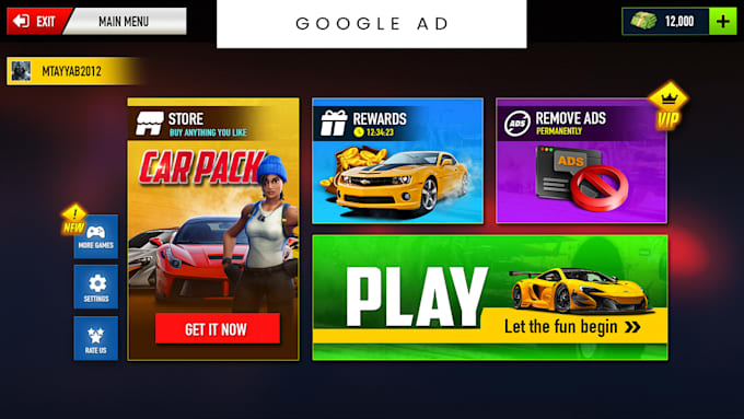 Design modern game ui for your aaa games by M_tabi | Fiverr