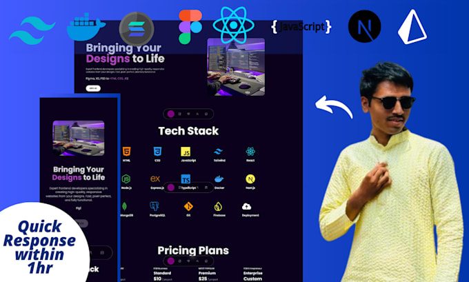 Build full stack responsive web and blockchain applications by Yashvardhan_cd | Fiverr