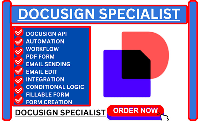 Setup docusign api integration fillable pdf form email sending custom ...
