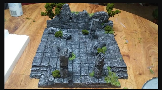 Build a playable sculpted foam dioramas for tabletop games and decoration by Jobdan | Fiverr