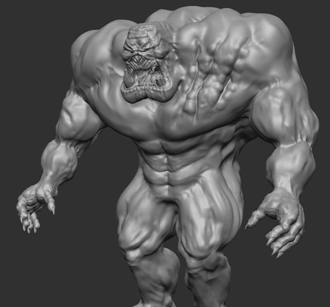 Sculpt a 3d orc character,orc head bust,game asset, monster,3d printing, ue5 rig by Rashman_a ...