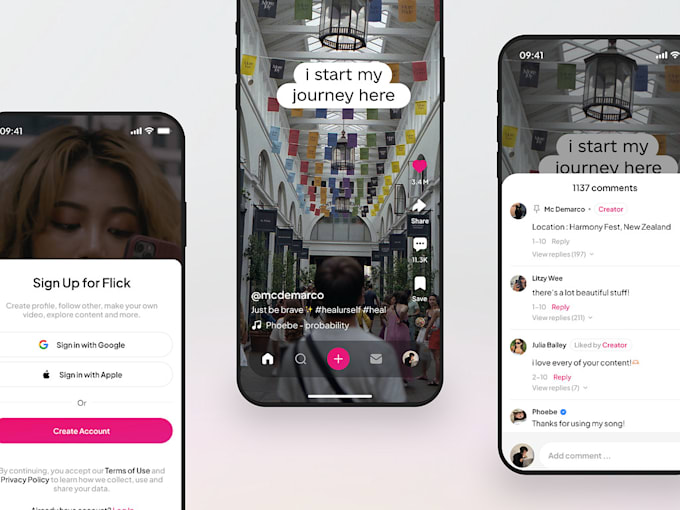 Develop tiktok clone app, short video app, tik tok app, reels app with pk battle by Michahwards ...