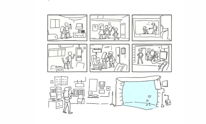 Draw a storyboard for your animation, game, film, commercial with any ...
