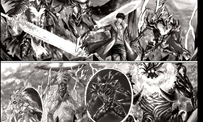 Draw anime manga comic art, storyboard manga pages, comic strip manga ...