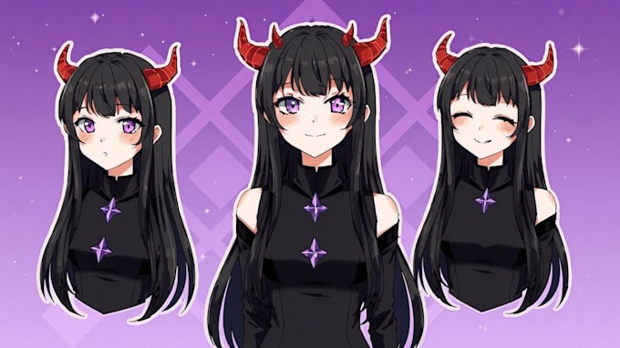 Draw custom twitch emotes and cute vtuber chibi avatars for streamers ...