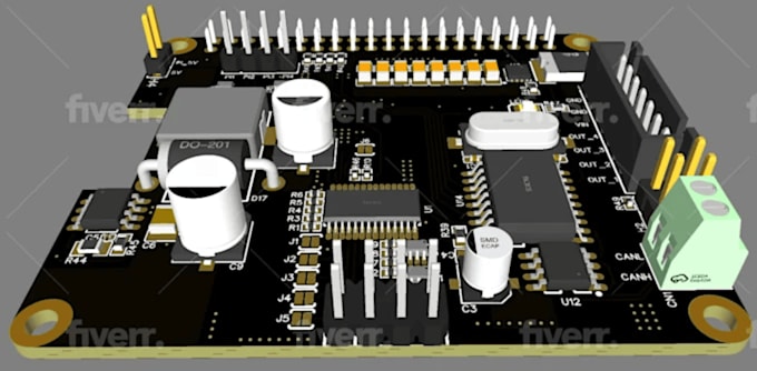 Do pcb design of your circuit in altium easyeda eagle kicad by Allan ...