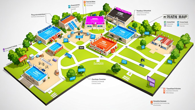 Create vector map, city map, site map, event map in illustrator by ...