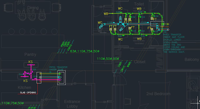 Create total mep 2d drafts and layouts for your projects by Cadcatdraft ...