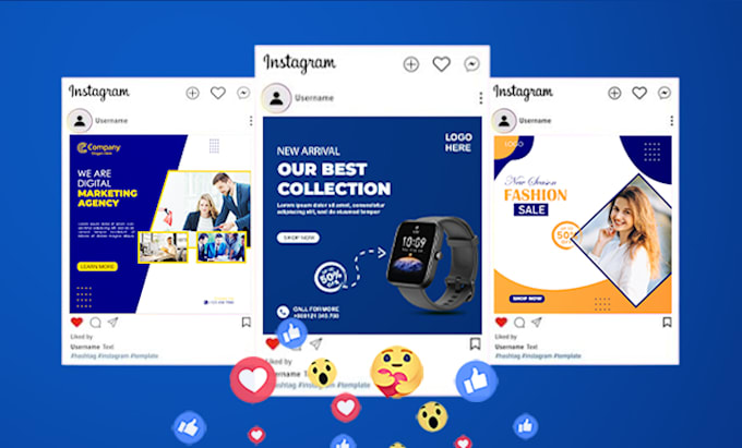 Design premium quality social media posts for facebook posts and ...