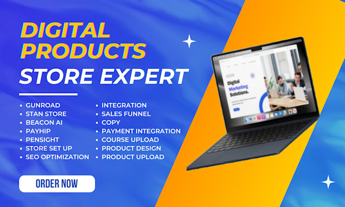 Stan store, gumroad, payhip, digital product design expert, beacons ai, shopify by Phoebe_onyi ...