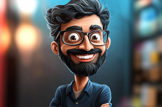 Make cartoons caricature unique from your photo by Nelleobbel | Fiverr