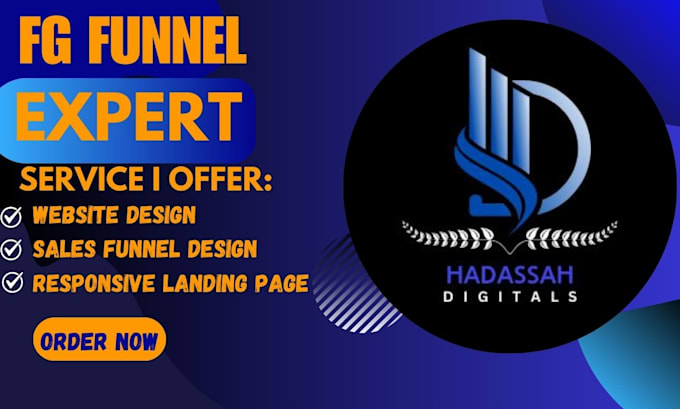 Fg funnel sales funnel landing page automation by Hadassah_07 | Fiverr