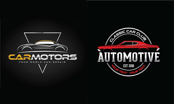 Make retro custom classic car logo and vector design by Alekuia | Fiverr