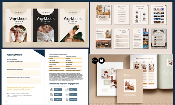 Create fillable book design, interactive pdf ebook, workbooks, journal ...