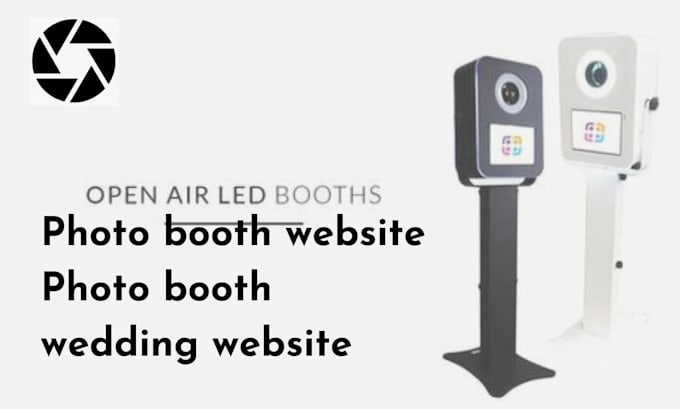 Design photobooth website, photo booth website, photo booth with online ...