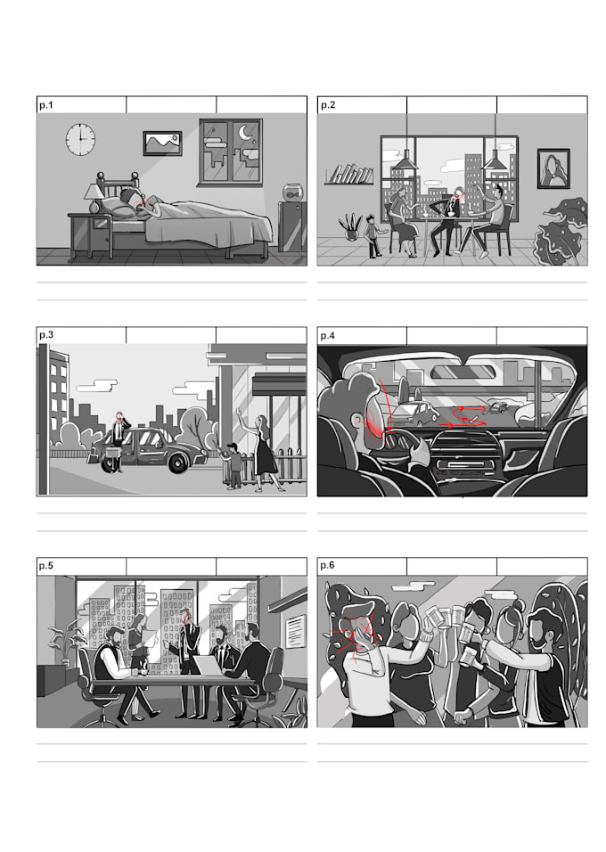 Create a detailed storyboard for your animation by Syntaxcenter | Fiverr