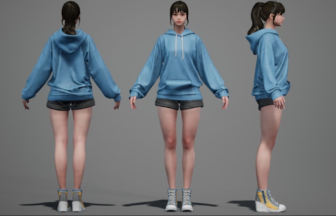 Generate 3d thorn character for game,nsfw model,ue5 ik fk rigging,idle animation by Abdularty ...