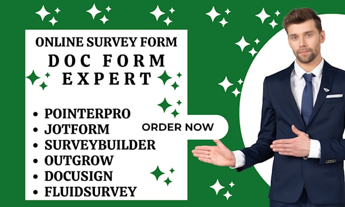 Setup pointerpro jotform fluidsurvey tally bonsai surveybuilder outgrow docusign by Formsguru ...