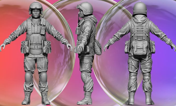 Custom 3d military vrchat avatar halo spartan scp avatar assets ...