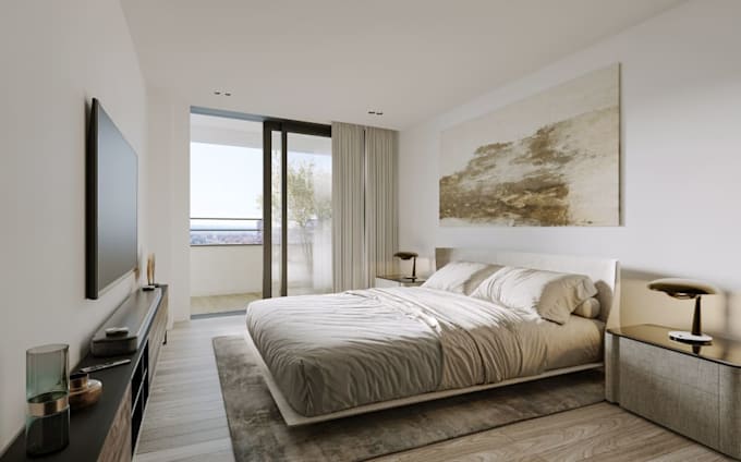 Make 2d to 3d high rise, skyscraper building, gci interior design ...