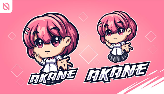 Create chibi gaming logo for streamer with your character by ...